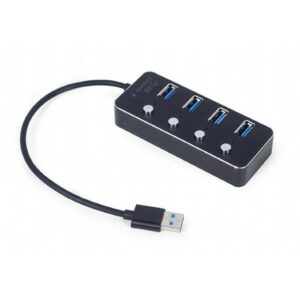Gembird USB 4-Port HUB With Switches – PCShop.ge